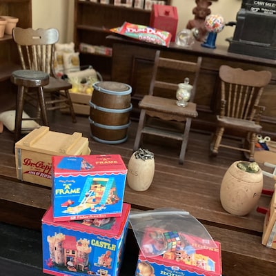 Dollhouse Miniatures Doll's Toy Box, CHOOSE From 11 Doll's Toys BOXES ...