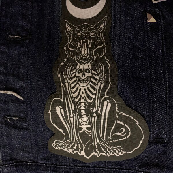 Wolf Moon Patch Werewolf Spirit Coyote Spirit Goth Horror Lycanthrope ...