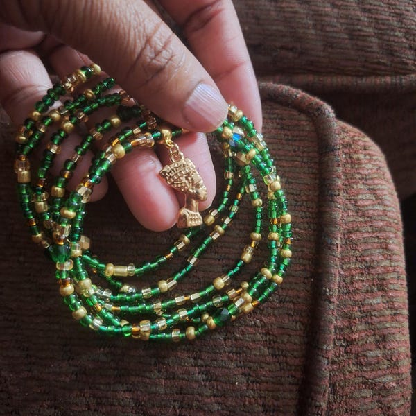 Copper and Topaz Beaded Loc Coil, Loc Jewelry, Braid Coil, Hair ...