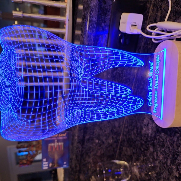 Dentist LED Lamp, 3D Tooth, Gift for Dentist, Dentist Clinic, Dentist ...