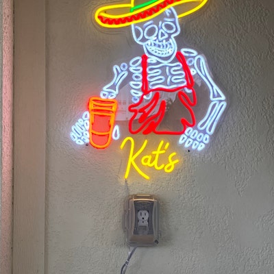 Spaceship Led Sign, Rocket Neon Sign, Wall Decor, Spaceship Art Sign ...