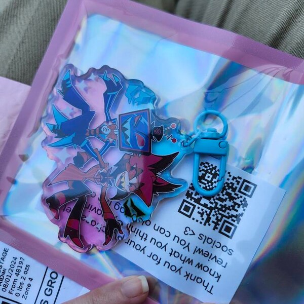 Hazbin Hotel Radiostatic Vox Alastor Acrylic Standee pre-order round ...