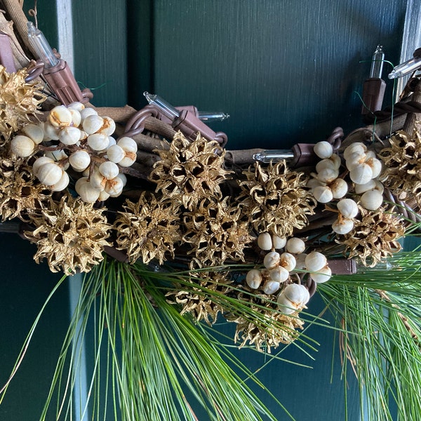 Dried Long Stem Tallow Berry Bundle - Tallowberries - Natural Decor ...