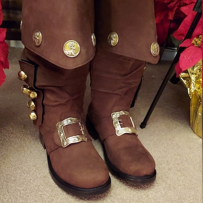 Handmade Santa Claus Boot,nubuck Leather Boots,santa Suit,chrismas ...