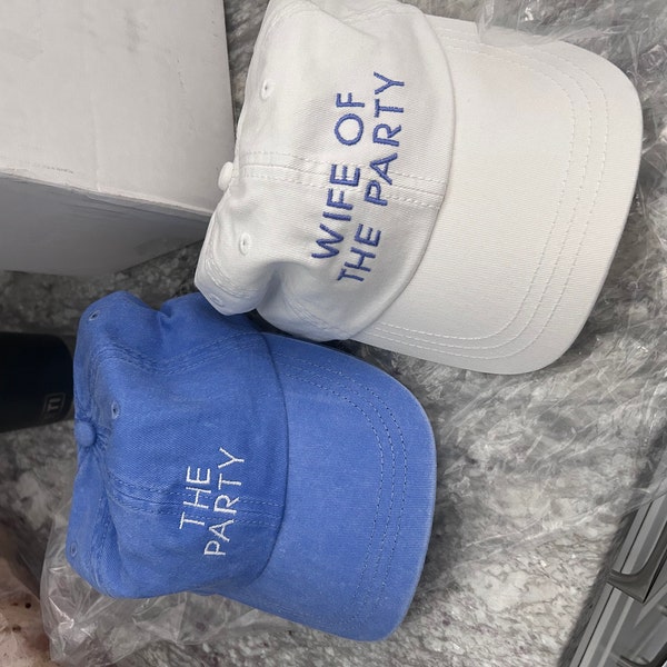 Bachelorette Party Embroidered Baseball Caps, Wife Vibes-drunk Vibes ...