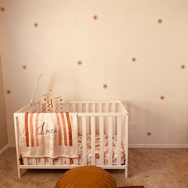 Wall Decal - Boho Sun - Sun Wall Sticker - Etsy