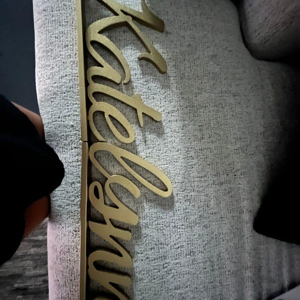 Self Standing Custom Signs Tabletop Wood Sign Home Decor Letters 4 to 8 ...