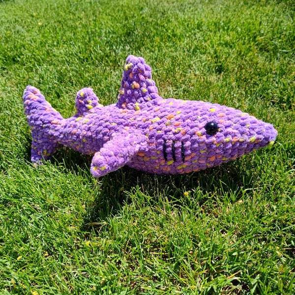 Shannon the Shark Crochet Pattern, Chunky/jumbo Plush Amigurumi (PDF in ...