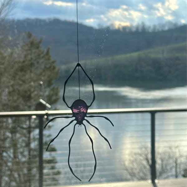 Spider Stained Glass Window Hangings - Unique Gifts for Friend ...