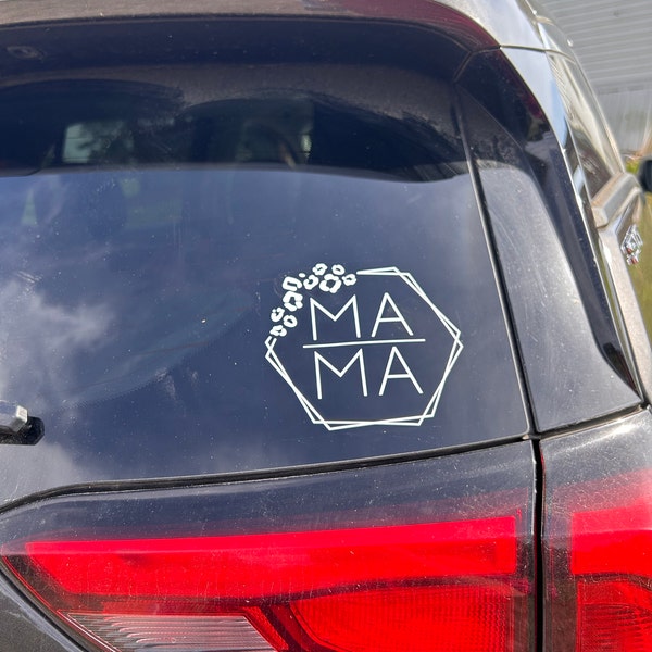 Mama Vinyl Decal | Mama Decal | Mama Car Window Decal | Cheetah Mama ...