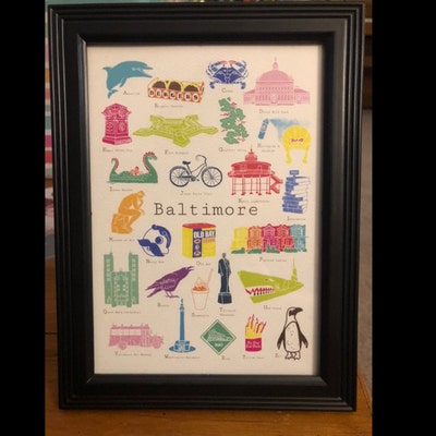 Charleston South Carolina A to Z Wall Art Print by Chufish Studio Abcs ...