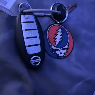 Grateful Dead Metal Steal Your Face Sticker, SYF Lightning Bolt Metal ...