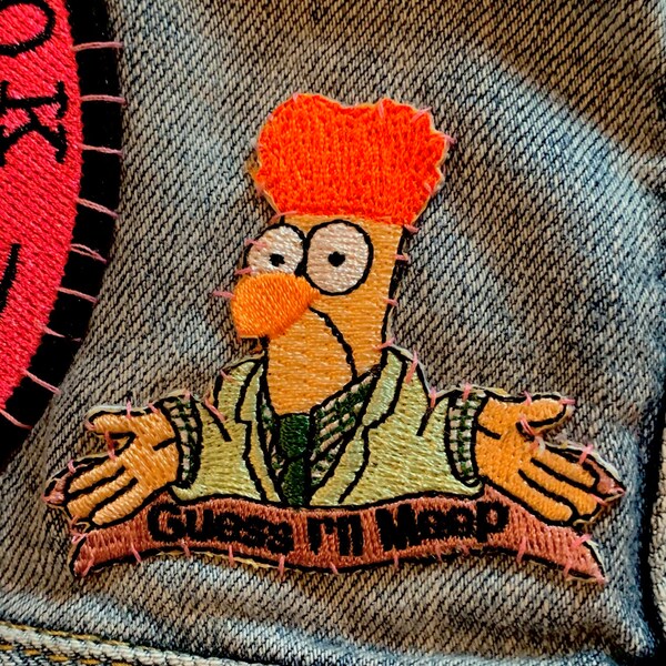 Beaker Meme / Resting Bert Face - 2.5in Embroidered Patches - Etsy