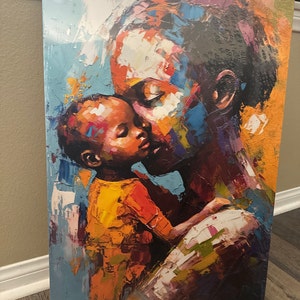 Impressionist Art of African American Man and Woman Black Couple Print ...