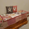 Primitive Pillow Prim Star Heart Rusty Bell Decorative Throw Pillow ...