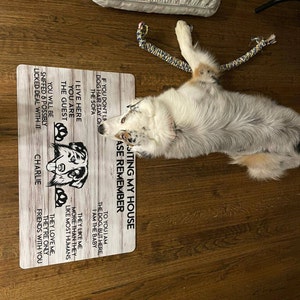 Samoyed Doormat Samoyed Mat Samoyed Rug Visiting My House | Etsy