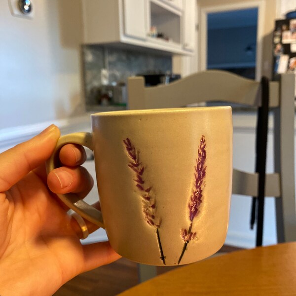 Lavender Mug - Etsy