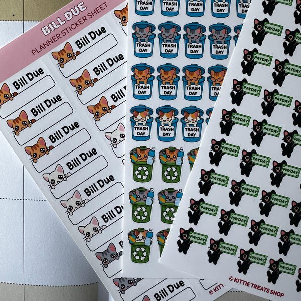 Fearless Kitty Matte Vinyl Sticker, Water Bottle Sticker, Car Decal ...