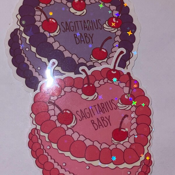 Zodiac Cakes Sticker for Phone Stickers Stickers for Girl Bow Journal ...