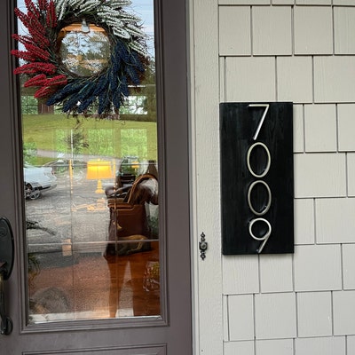 Modern Address Sign Address Sign Metal Address Sign - Etsy