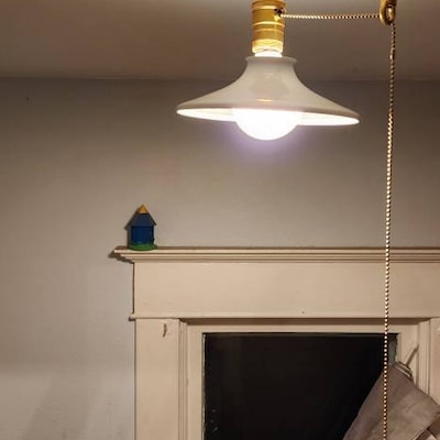 Ceiling Light With Pull Chain Switch, Casting Brass Canopy Ceiling ...