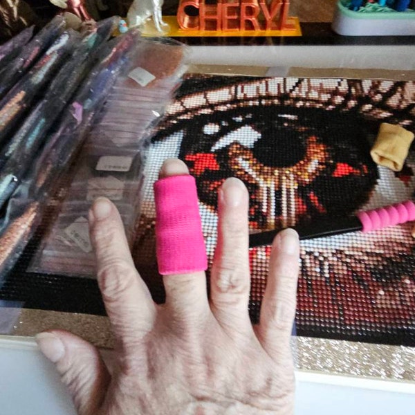 Finger Protection / 2 Finger Sleeves / Diamond Painting Accessories ...