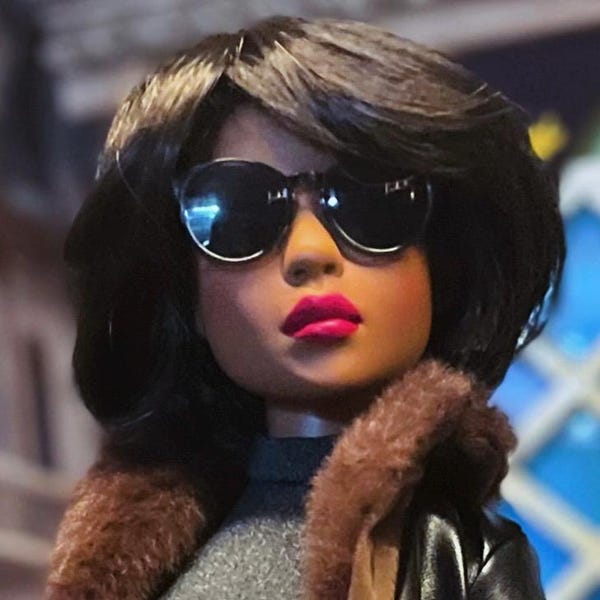 Long Black Hair Monique Doll Wig, “raven” Style Black Hair for Dolls - Etsy