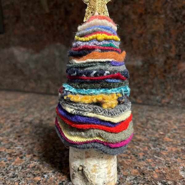 Small Felted Wool Christmas Tree – Handmade Eco-friendly Holiday Décor ...