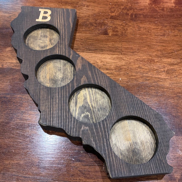 Custom Beer Tasting Flight Boards With Four Glasses, Wine Flight Board ...