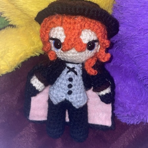 Crochet Dazai Osamu Amigurumi Keychain - Etsy