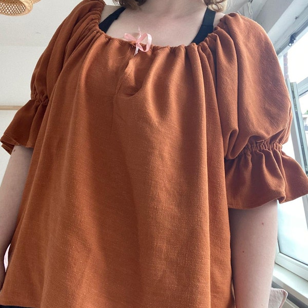 Basic Chemise Blouse Sewing Pattern | 2 Sleeve Options | Nightdress ...