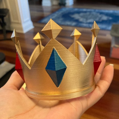 King Boo-inspired Crown 3D Printed - Etsy