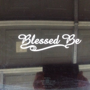 Blessed Be CAR DECAL Pagan Wiccan New Age Sticker - Etsy