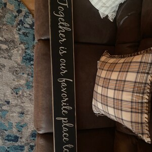 S165 Wood Handmade Long Sign. together is Our Favorite - Etsy