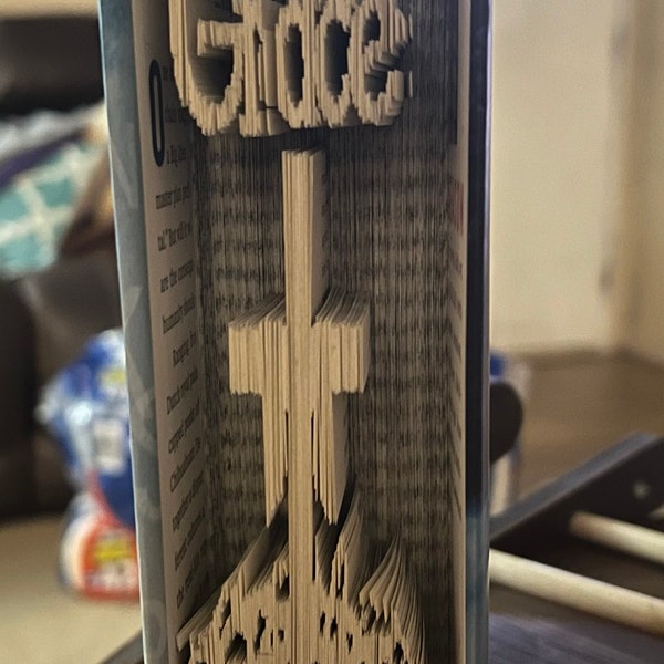 Cross - Amazing Grace: Book Folding Pattern, Instruction DIY Folded ...