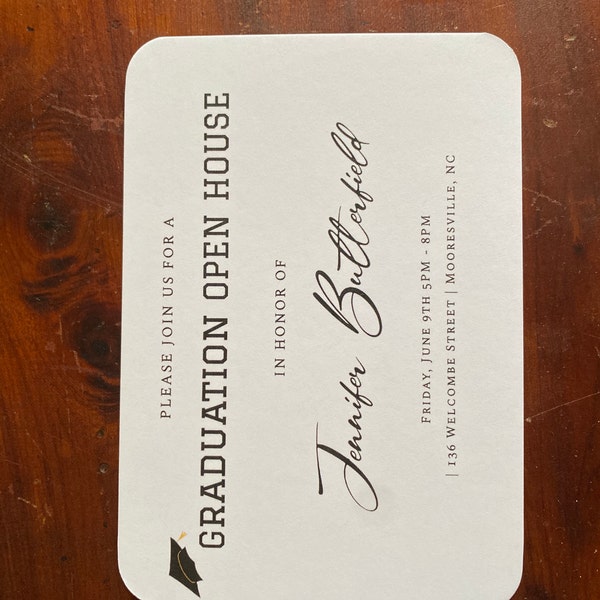 EDITABLE Graduation Insert, Graduation Party Inserts, Graduation 2025 ...