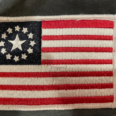 Colonial Betsy Ross Flag Patch Cosplay 2.5x3.5 Inches Fallout-like Pre ...