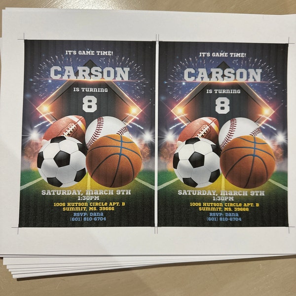 Soccer Birthday Party Invitation Editable Soccer Invite, Football Flyer ...