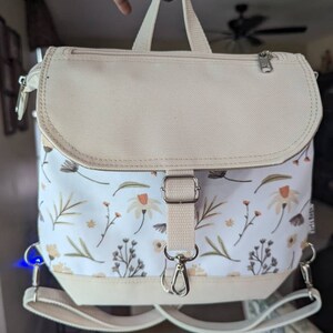 Forest Cottagecore Backpack for Women, Green Botanical Crossbody Bag ...