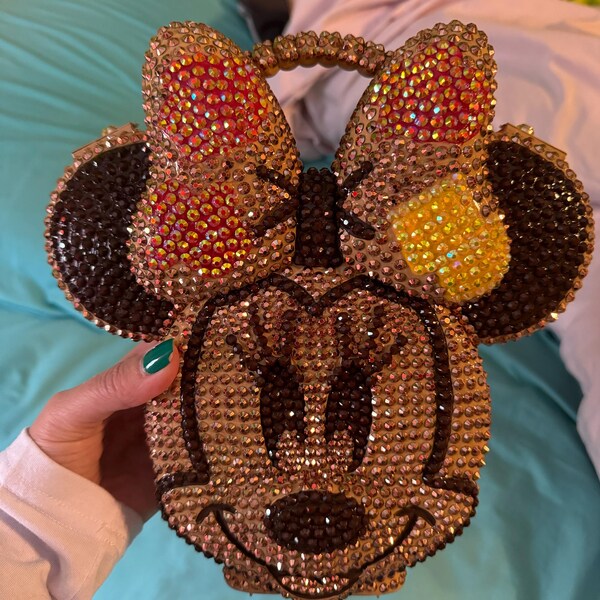 Disney Inspired Mickey Minnie Large Bling Patch - Etsy