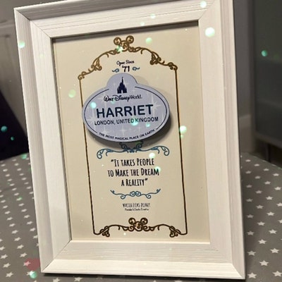 Cast Member Name Tag Display Frame and Print Casting Agency Door ...