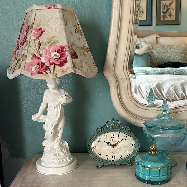 Grandma Moses Bridge Lamp Shade, Lampshade Threads Onto Floor Lamp ...