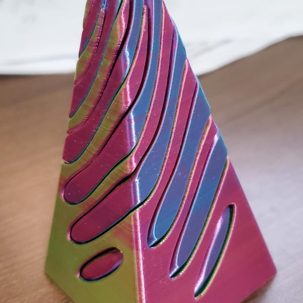 Vortex Pyramid Fidget 3D Printed Desk Toy & Display - Etsy