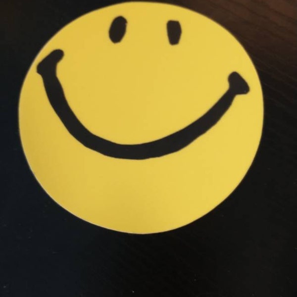 Vintage 1970's Style Smiley Face Retro Travel Decal Sticker - Etsy