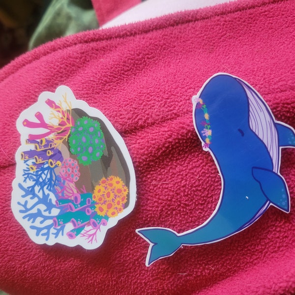 Frag Life Coral Sticker Pack (4 Stickers) - Etsy