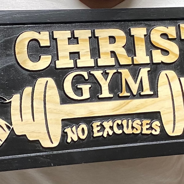 Personalized Gym Name Sign Custom Home Gym Workout Room Sign Gifts for ...
