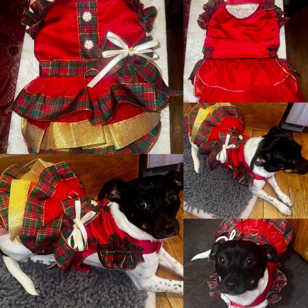 Customizable Dog Wedding Dress, Blue Floral Tulle Dress for Large Dogs ...