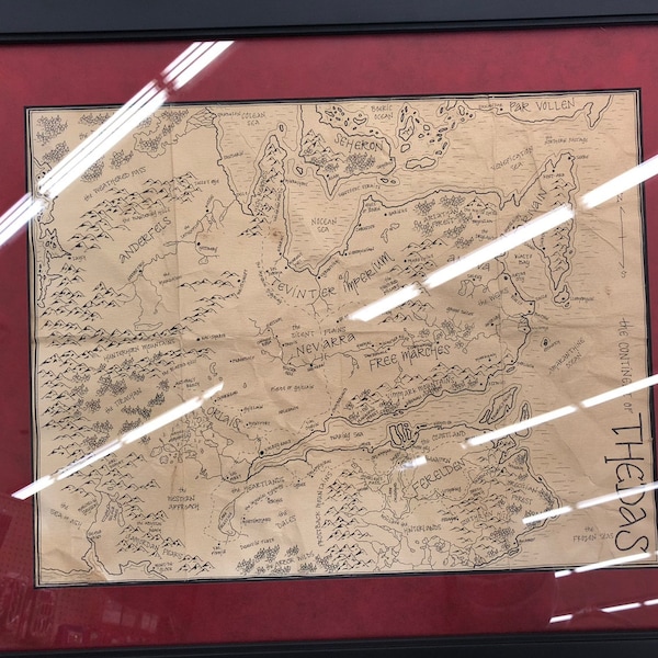 Dragon Age Map of Thedas: Aged, Handmade, Hand Drawn, Authentic Gift ...