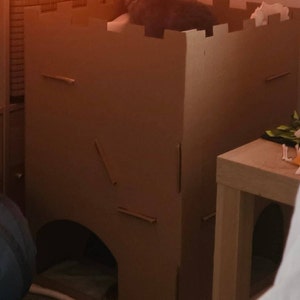 The Castle Corrugated Cardboard Castle for Bunny Rabbits & Cats - Etsy UK