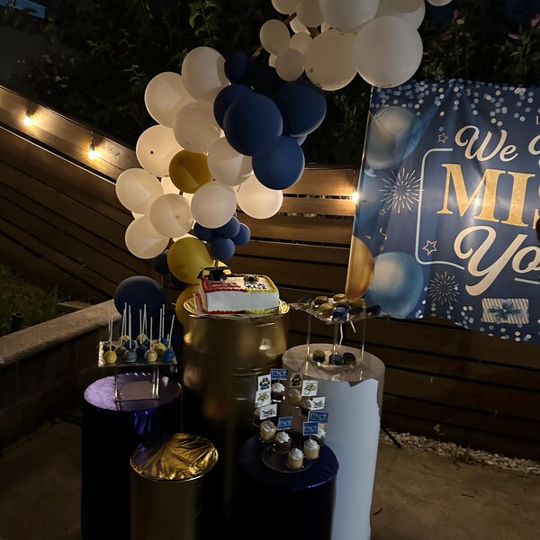 50''gold 8 Arm Metal Cluster Candle Holder, Tall Stand Glass Candles ...